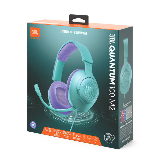 JBL Quantum 100M2 | Auriculares integrales para gaming con cable y micrófono extraíble con ...